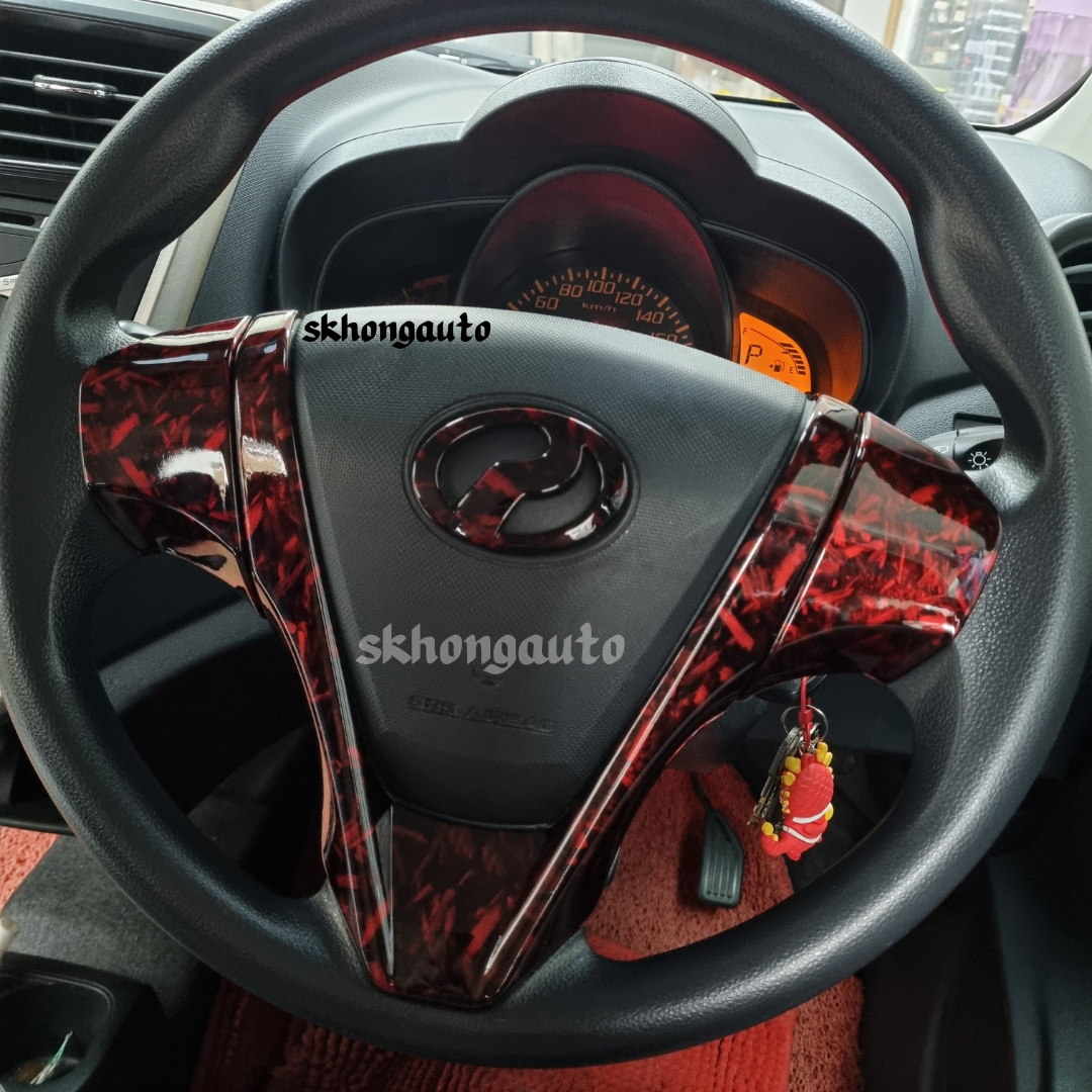 Perodua axia 2014-2022 forged carbon fiber gr steering wheel frame ...