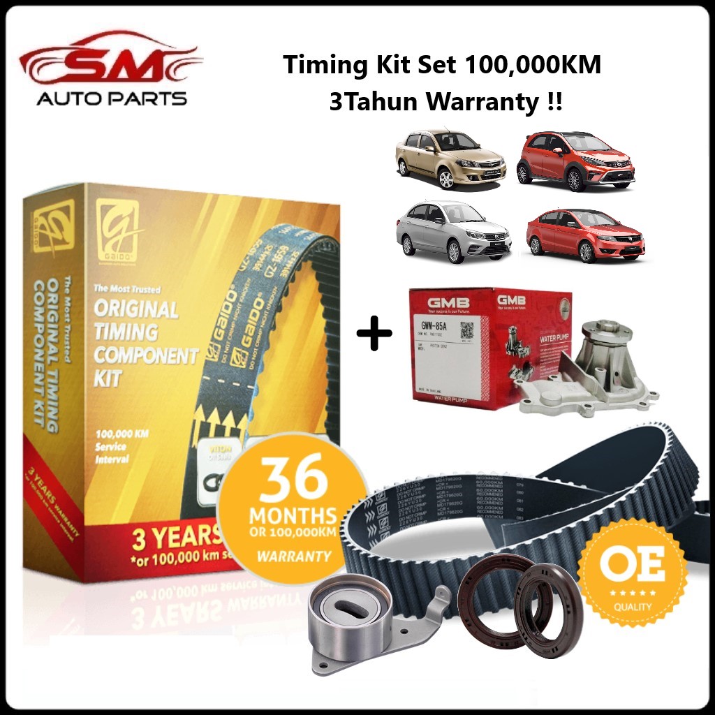 Gaido Original Timing Belt Saga FLX Iriz Exora Bold Preve Suprima Turbo ...