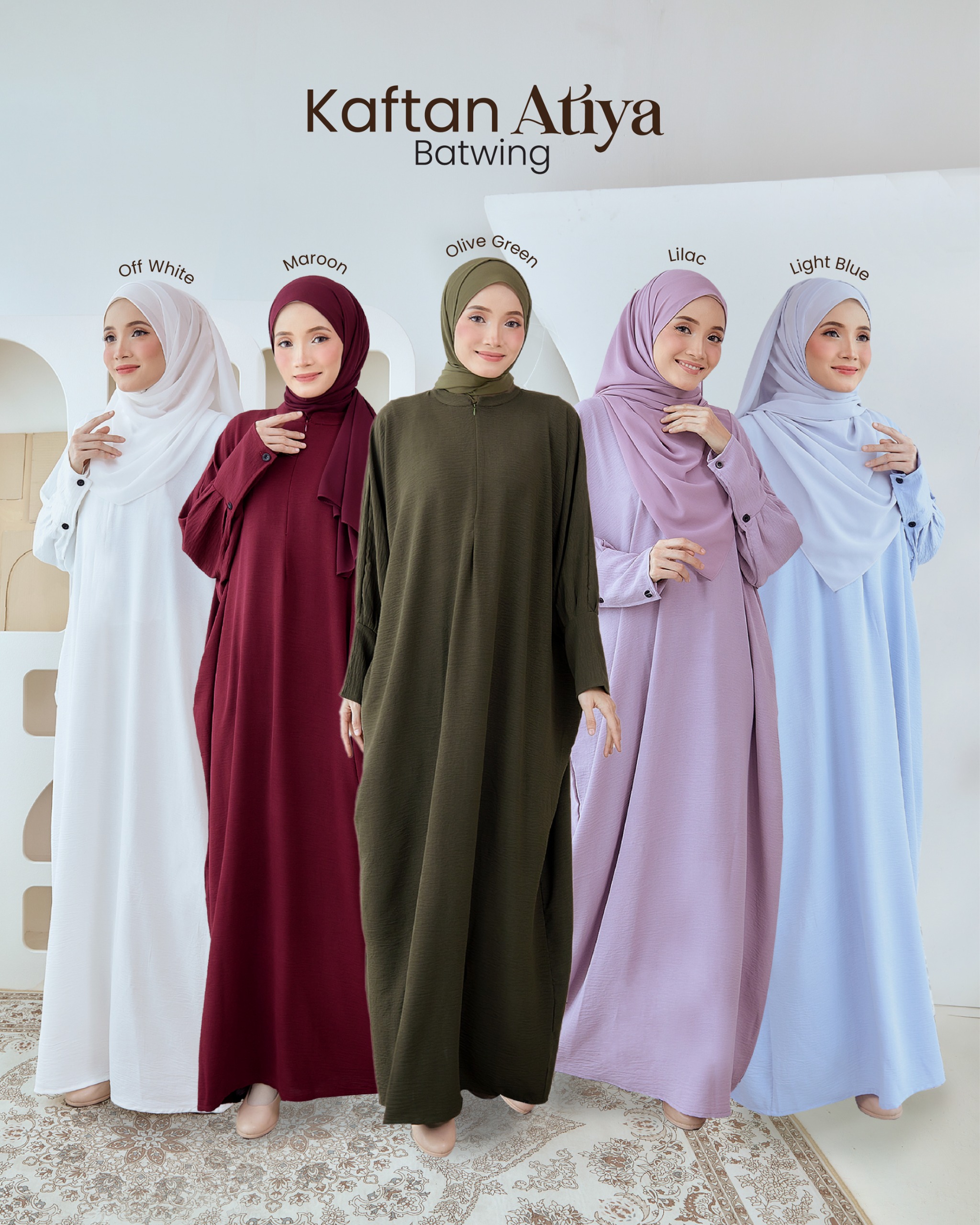 Baju Raya Viral 2025 Dress Abaya Jubah Muslimah Kaftan Dubai Ironless ...