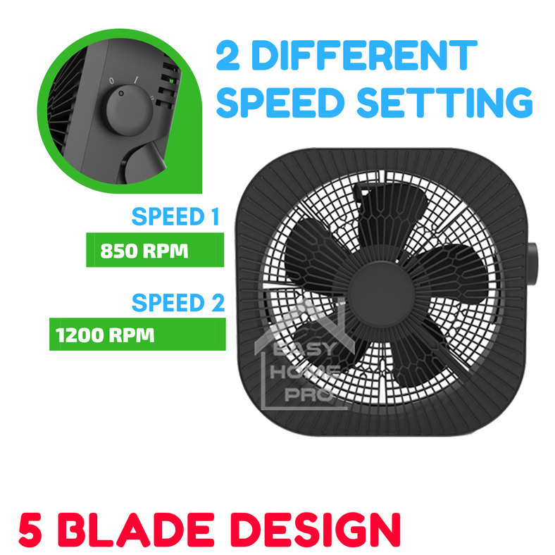 NIPPON NBF-122 12" BOX FAN 12 INCH BOX FAN | Shopee Malaysia