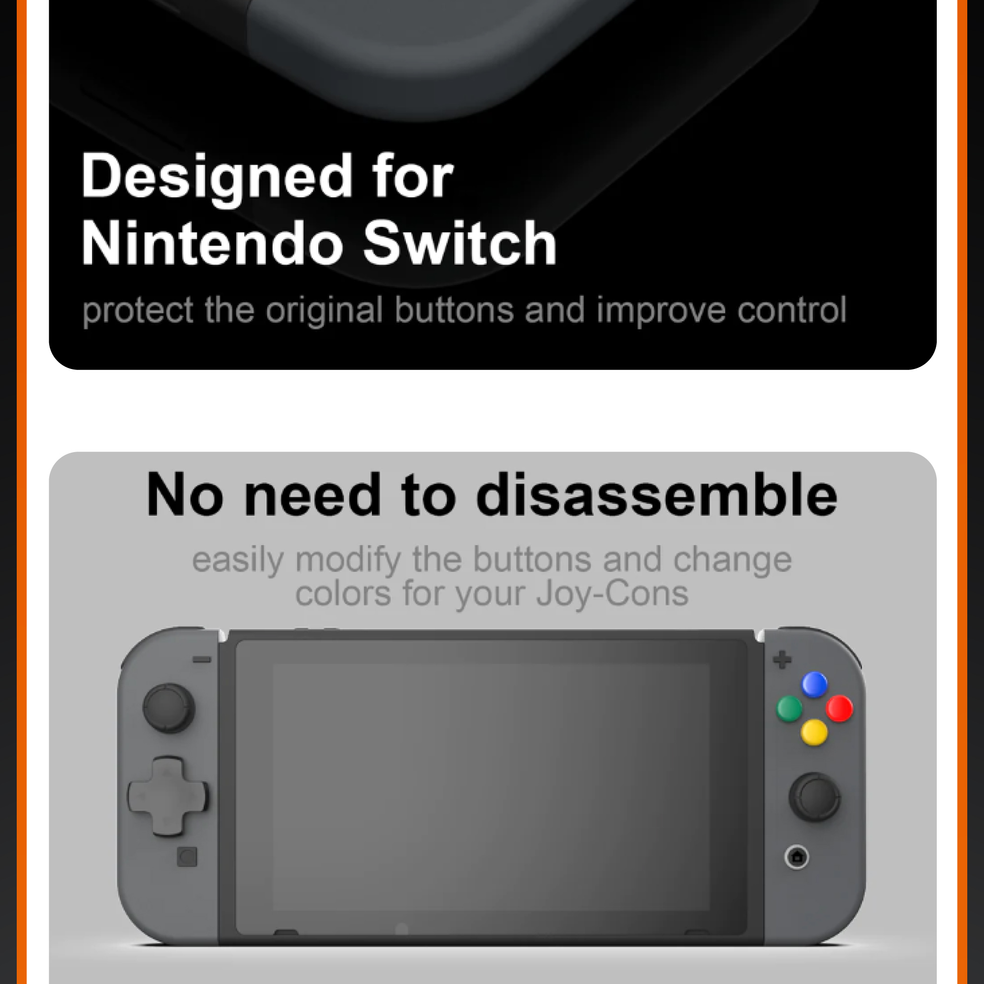 Skull & Co Nintendo Switch OLED Switch V1 V2 D-Pad Button Cap Cover Set ...