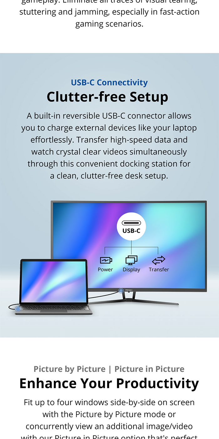 PRISM+ X390 PRO 39" 165Hz 1ms Curved QHD [2560 x 1440] Adaptive-Sync ...