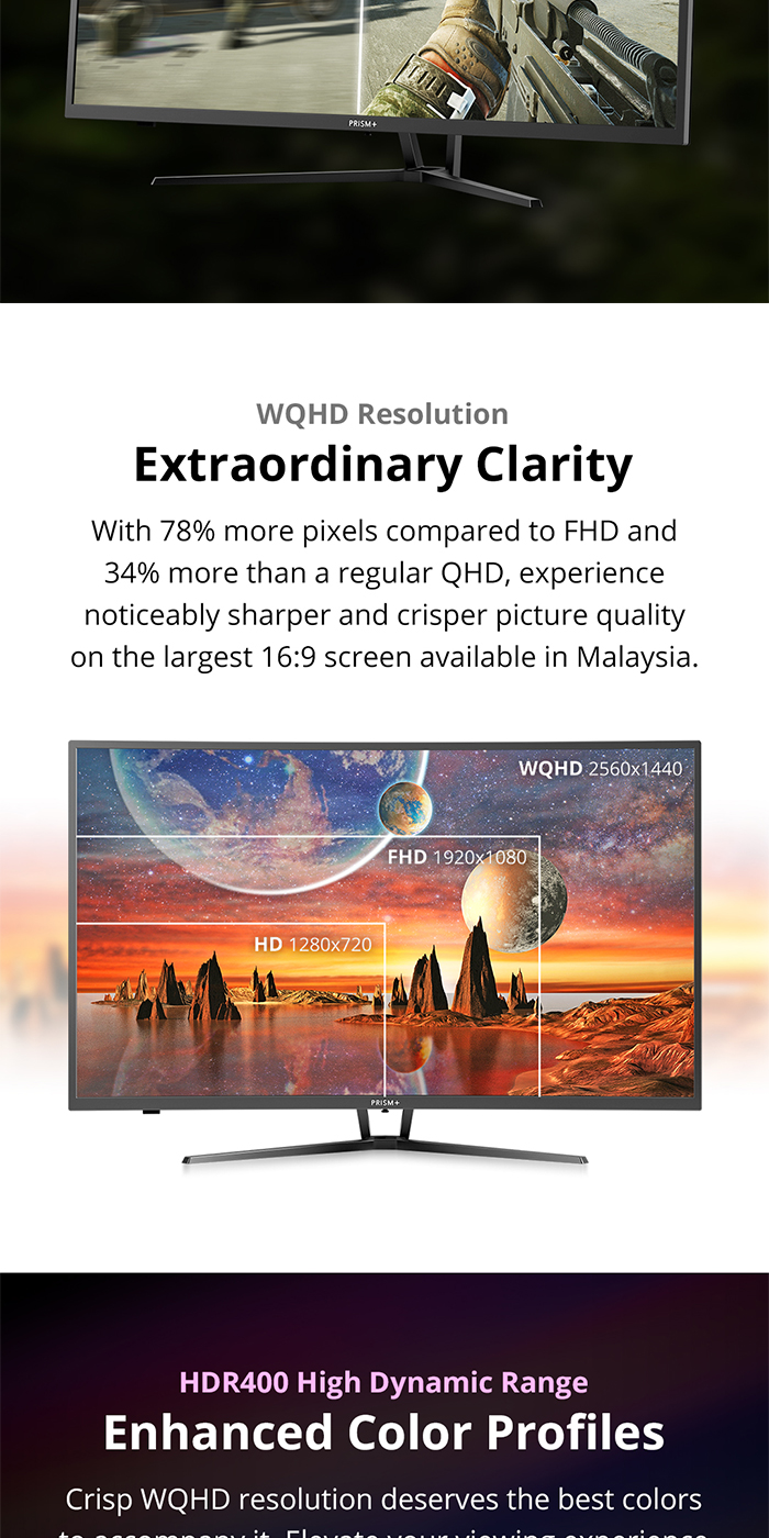PRISM+ X390 PRO 39" 165Hz 1ms Curved QHD [2560 x 1440] Adaptive-Sync ...