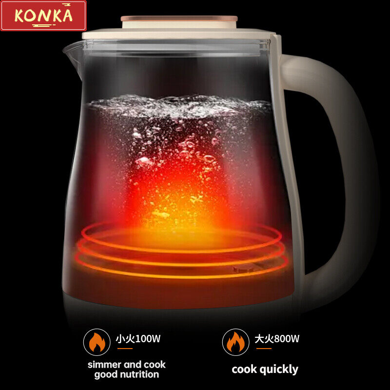 KONKA Multifunction healthpot 1.8L Glass electric kettle kitchen cooker soup ...
