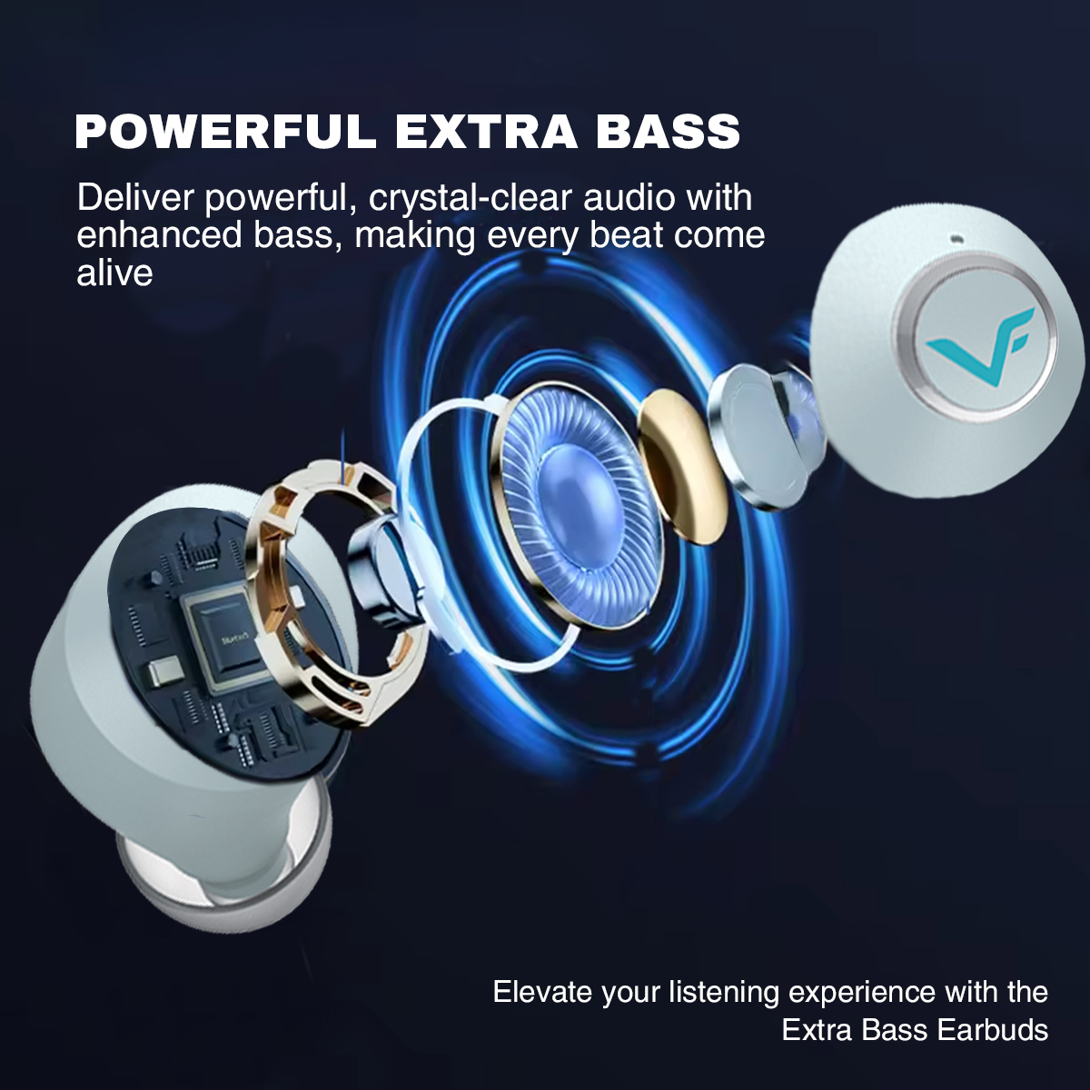 Vinnfier VF Momento Pro 2 Extra Bass ENC ANC True Wireless TWS Earbuds ...