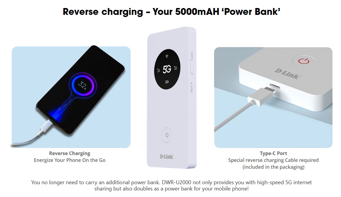 D-Link DWR-U2000 5G NR MiFi Mobile Hotspot | Shopee Malaysia