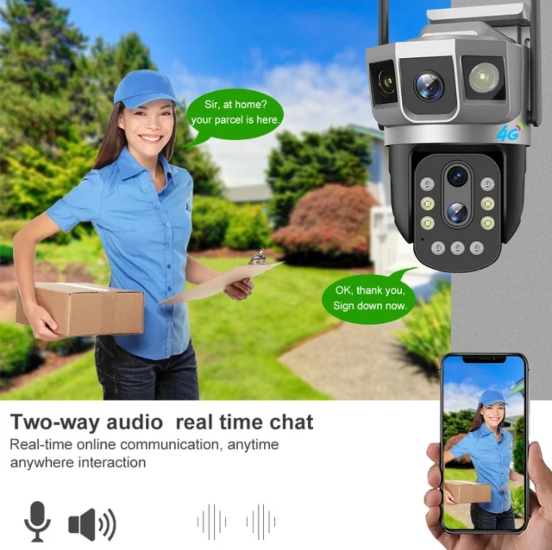 [NEW ARRIVAL] V380 PRO 6MP Wifi / 4G Sim Card 10x Optical Zoom 3 Lens 3 ...