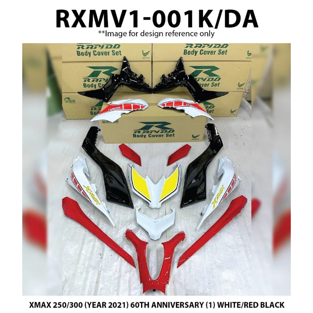 Rapido Cover Set Yamaha XMAX 250/300 (Year 2021) 60th Anniversary (1 ...
