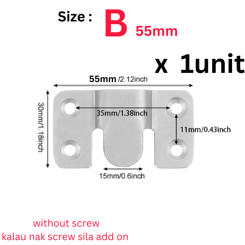 AWM Solid Stainless Steel Sofa Hook Clip Furniture Connector Frame ...