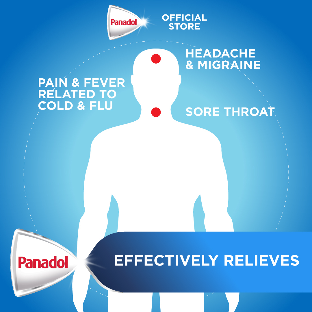 Panadol Soluble Effervescent Tablet for Pain & Fever related to Cold ...