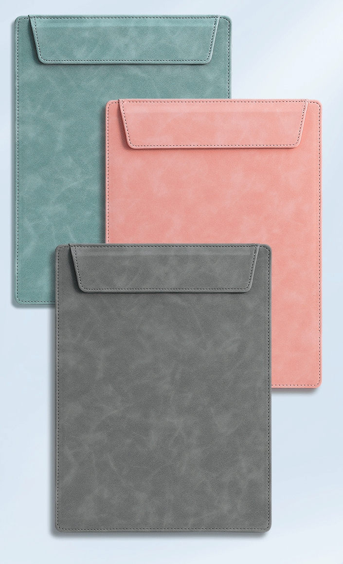 A4 Classic Minimalist PU Leather Magnetic Clip Board Writing Pad ...