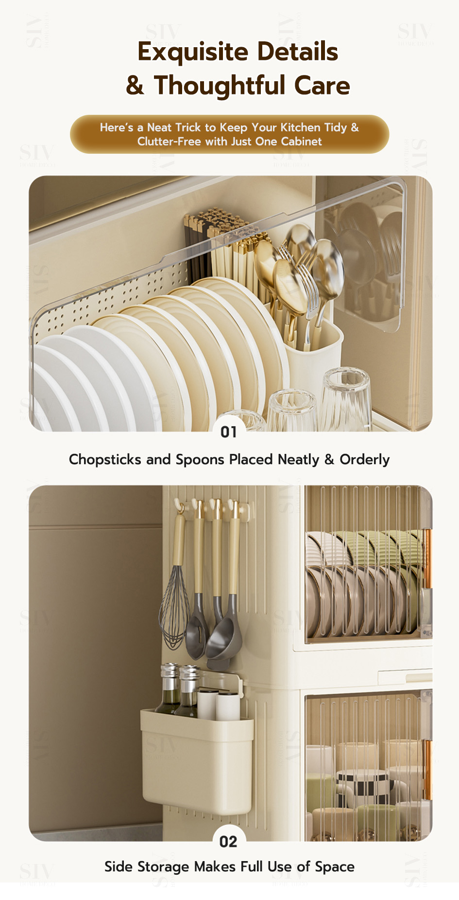 SIV Foldable Double Layer Dish Rack - Eco-Friendly Plastic, Stylish ...
