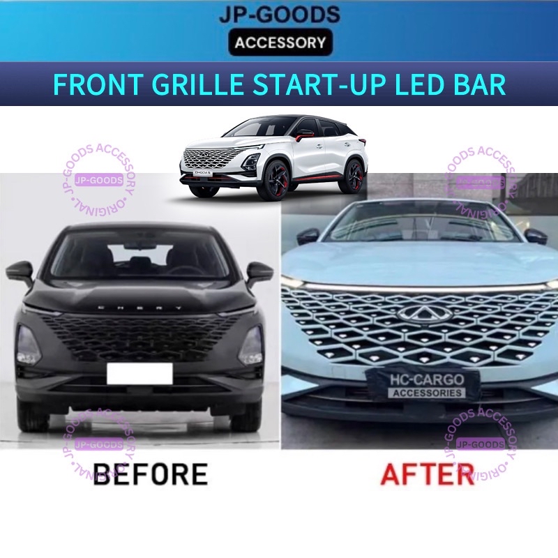 Chery Omoda 5 Front Grille Running Light DRL LED Light Bar With Welcome ...
