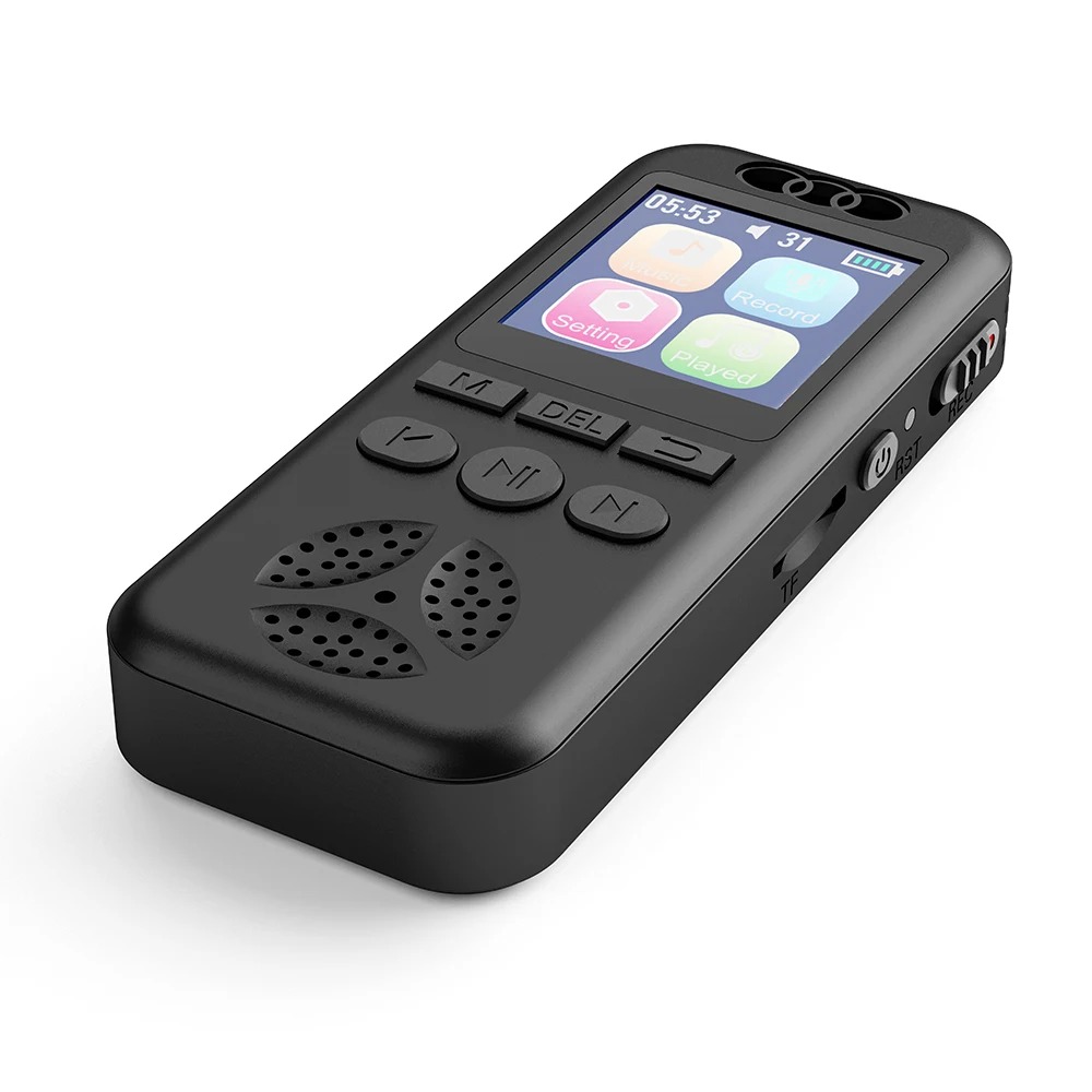 Digital Voice Recorder MP3 Player HD Noise Reduction WAV Audio Player ...
