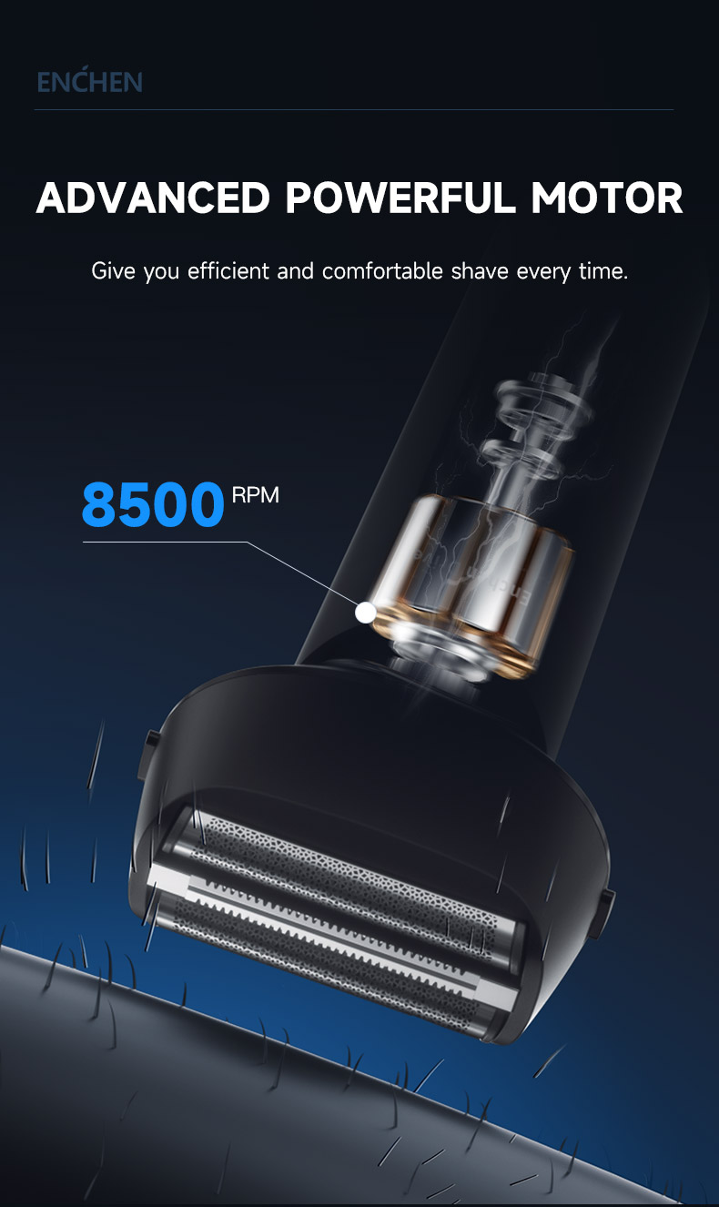 【NEW】Enchen MS001 Electric Shaver 3-Flex Heads 100% Waterproof Multi ...