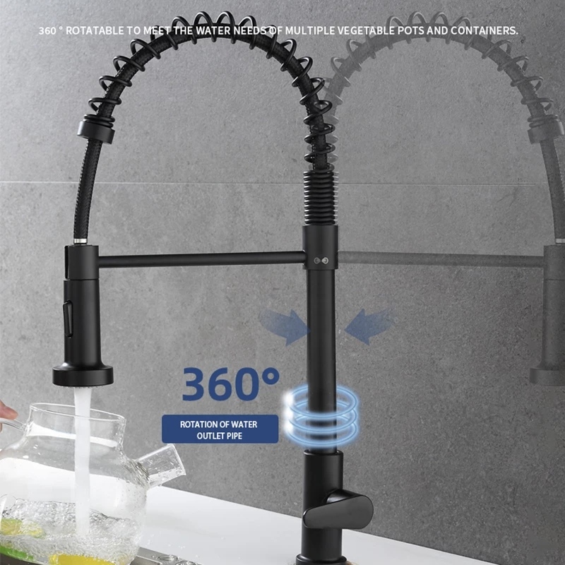 360° Rotating Single Cold Water Tap | Deck/Wall Installation | 304 ...