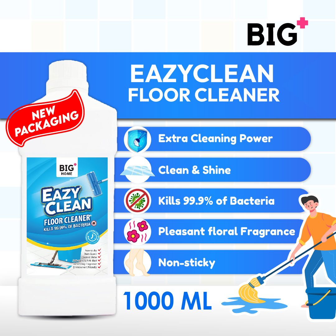 Carton Deal (12 x 1000ml FOC 1 x 1000ml) BIG+ EazyClean Floor Cleaner ...