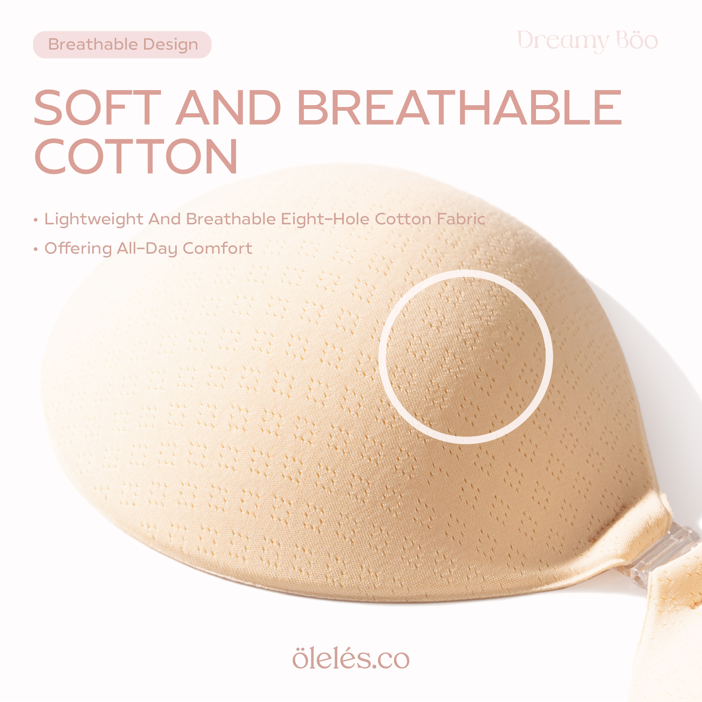 Oleles Dreamy Boo NuBra 2.5cm Push Up Padding| 2x Boobs up| 3D Shape ...