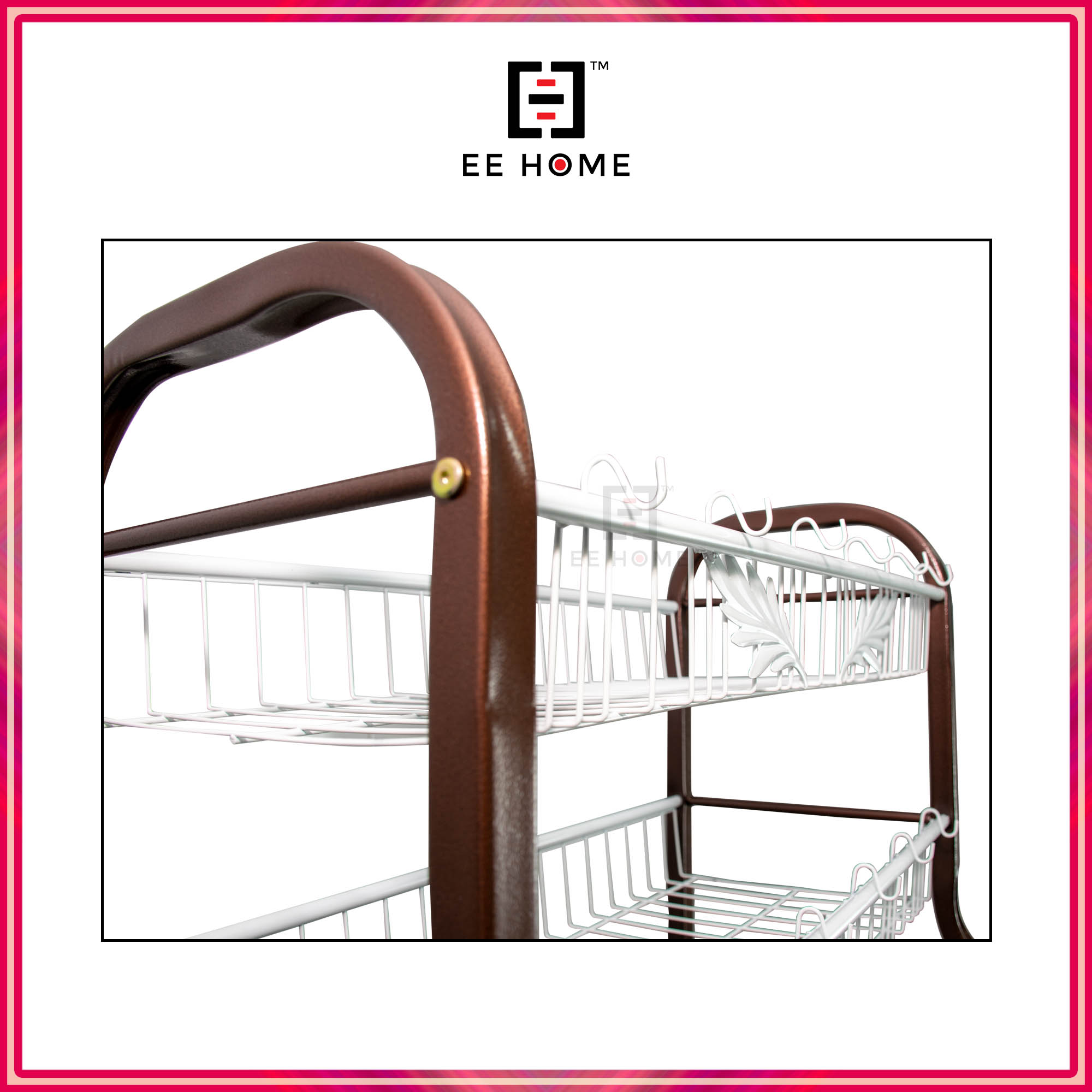EE HOME 3V 6-Tiers Multipurpose Rack Dish Rack Kitchen Rack Rak ...