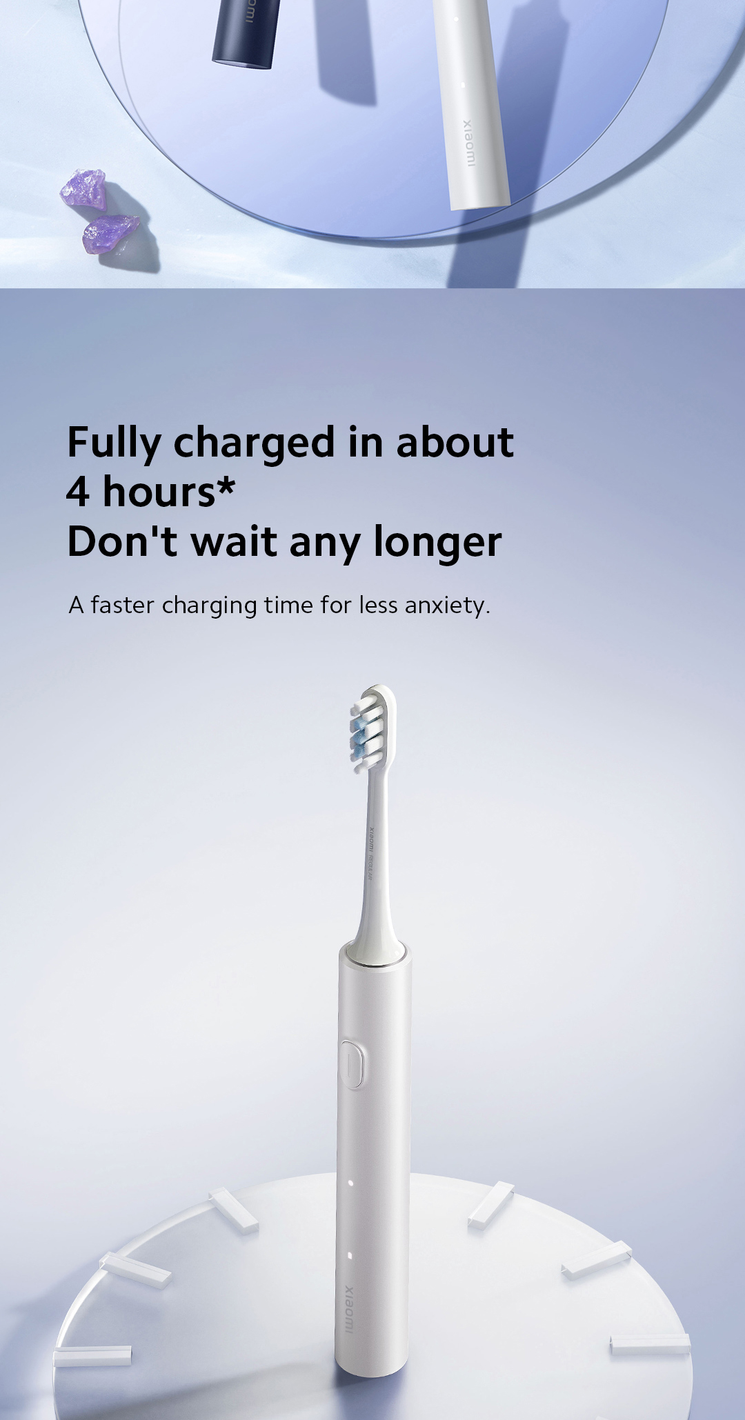 Xiaomi Electric Toothbrush T302 | 4 Cleaning Modes | IPX8 Fully ...