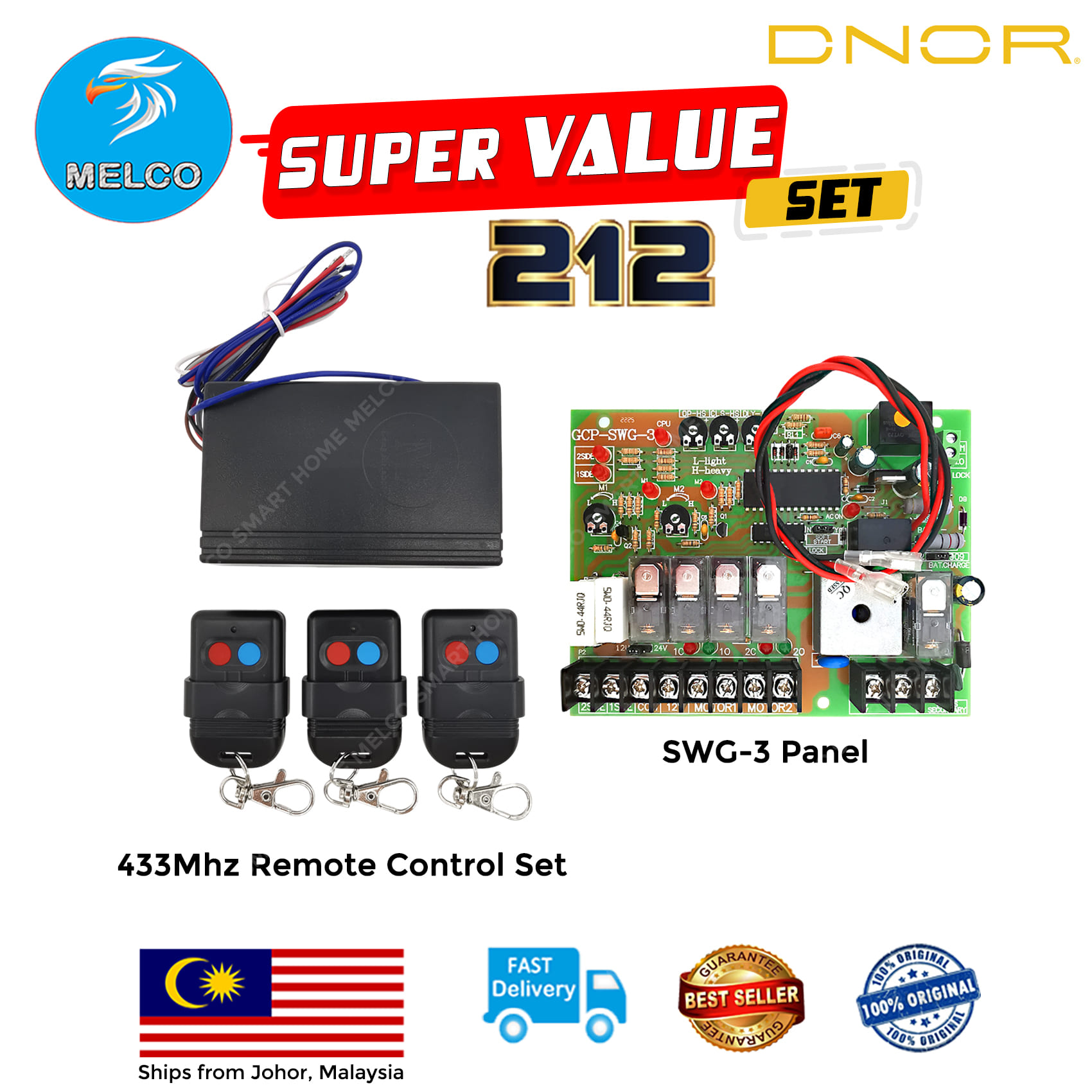 SUPER VALUE SET DNOR 212 D'NOR 212 - SWING AND FOLDING ARM AUTOGATE ...
