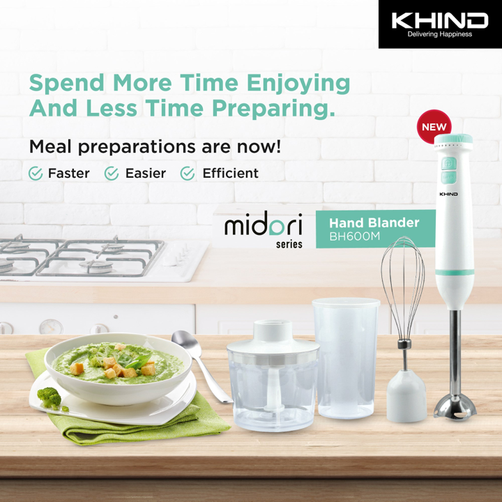 Khind 600W Hand Blender BH600M with Variable Speed | Shopee Malaysia