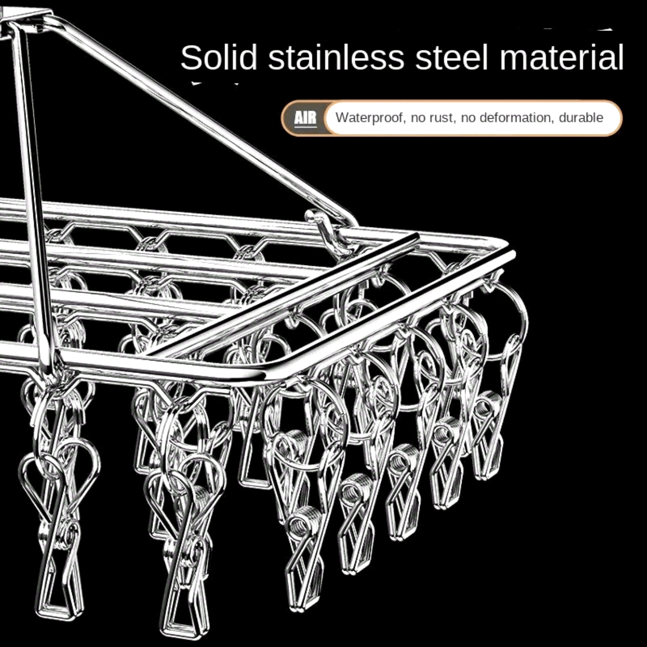 Tradlux Cloth Hanger Sock Hanger HAnger Clipper Stainless Steel 304 ...