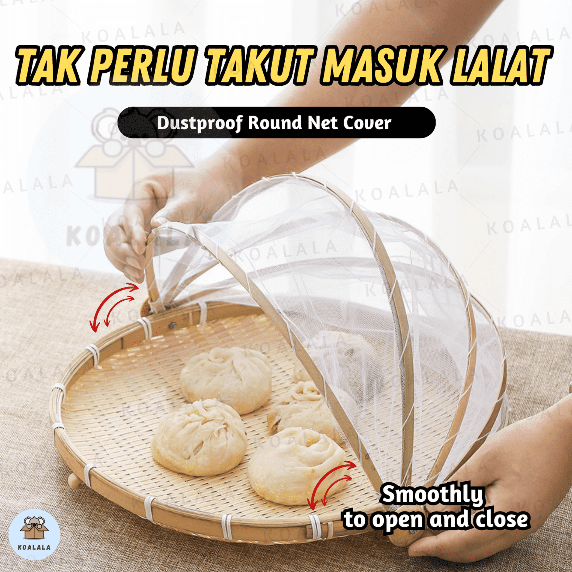 Bamboo Serving Tent Cover Bamboo Food Cover Display Serving Hood Dulang ...