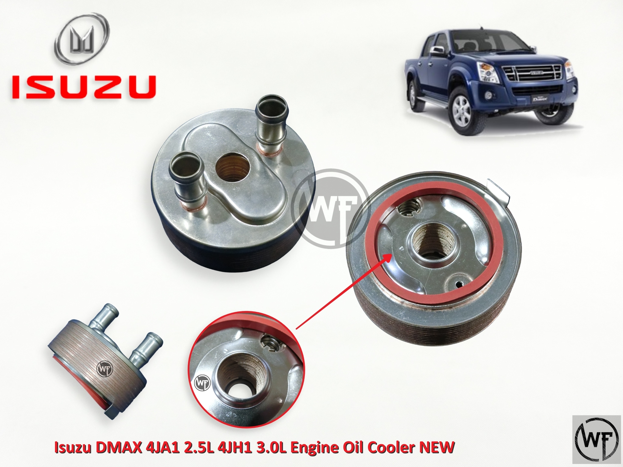 Isuzu DMAX D-MAX 4JA1 2.5L 4JH1 3.0L Engine Oil Cooler NEW | Shopee ...