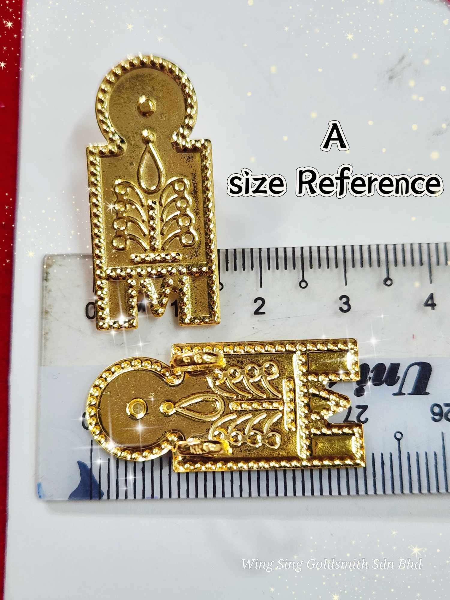 Wing Sing 916 Gold Thenna Thennai Thali Thaali Pendant / Pelbagai Loket ...