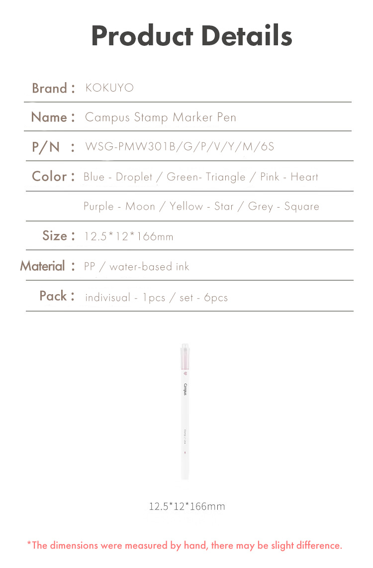 KOKUYO Campus marker pen stamp highlighter WSG-PMW301 | Shopee Malaysia