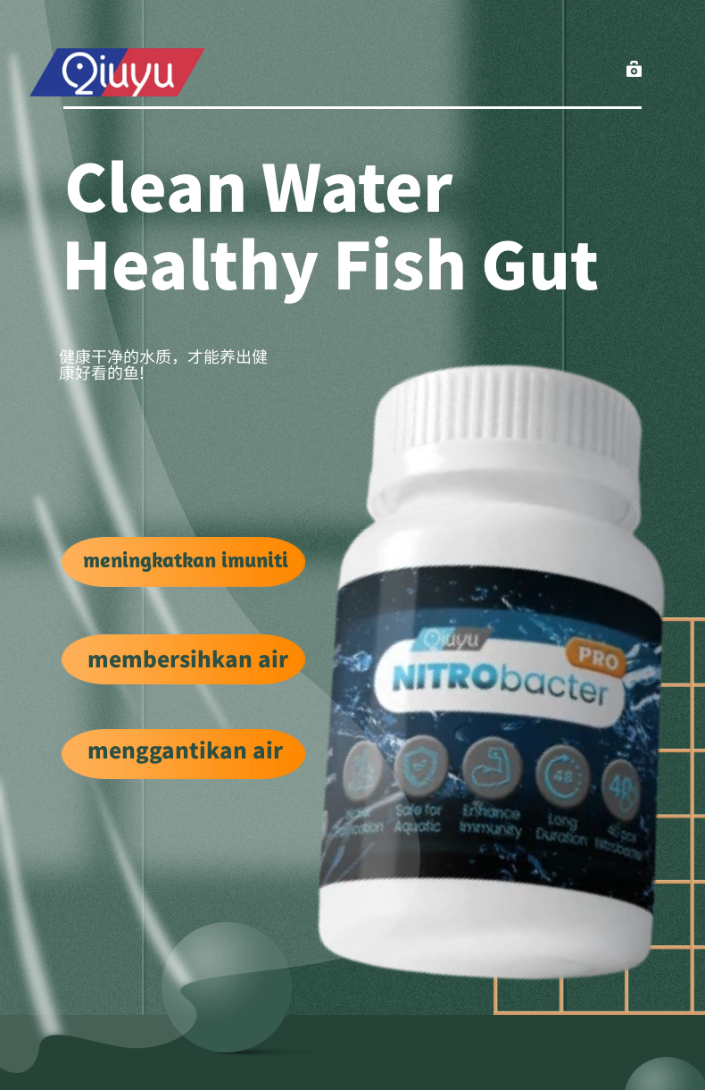 Qiuyu Nitrobacter Pro+ Concentrated Nitrobacteria/nitrifying 硝化菌 em菌 ...