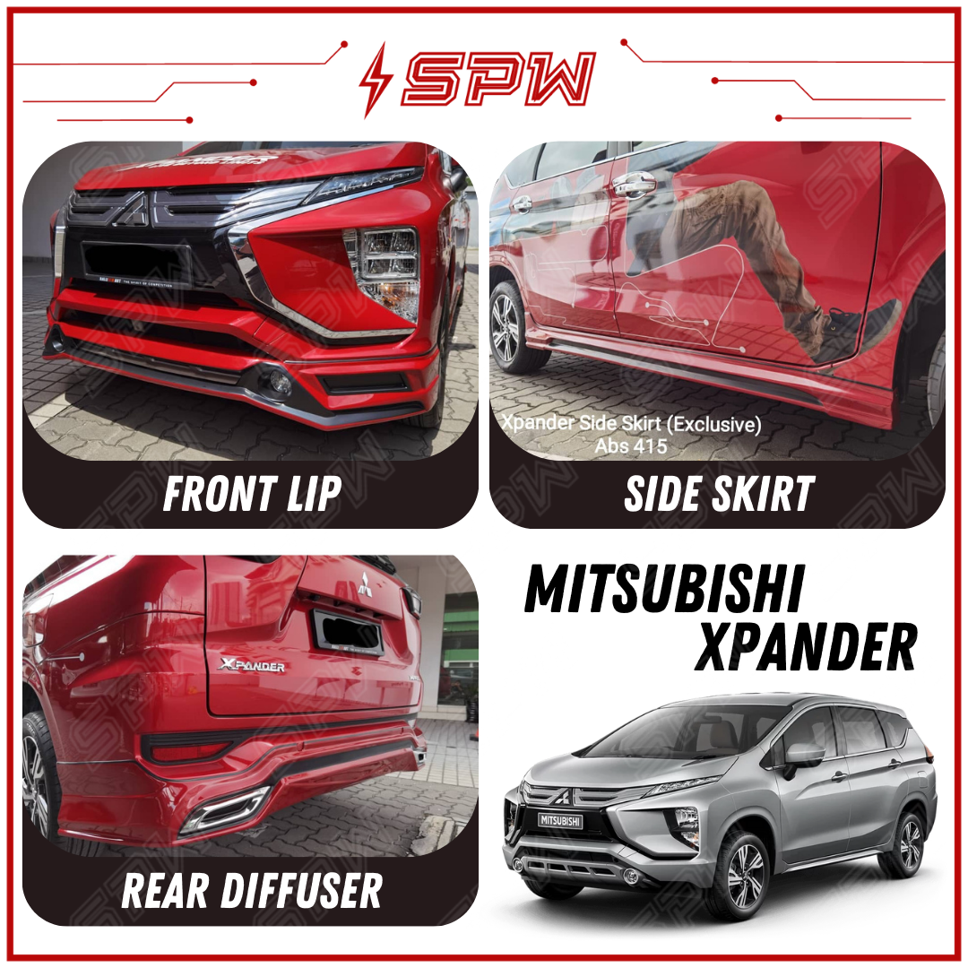 Mitsubishi Xpander 2020-2023 EXCLUSIVE Bodykit Front Lip Side Skirt ...
