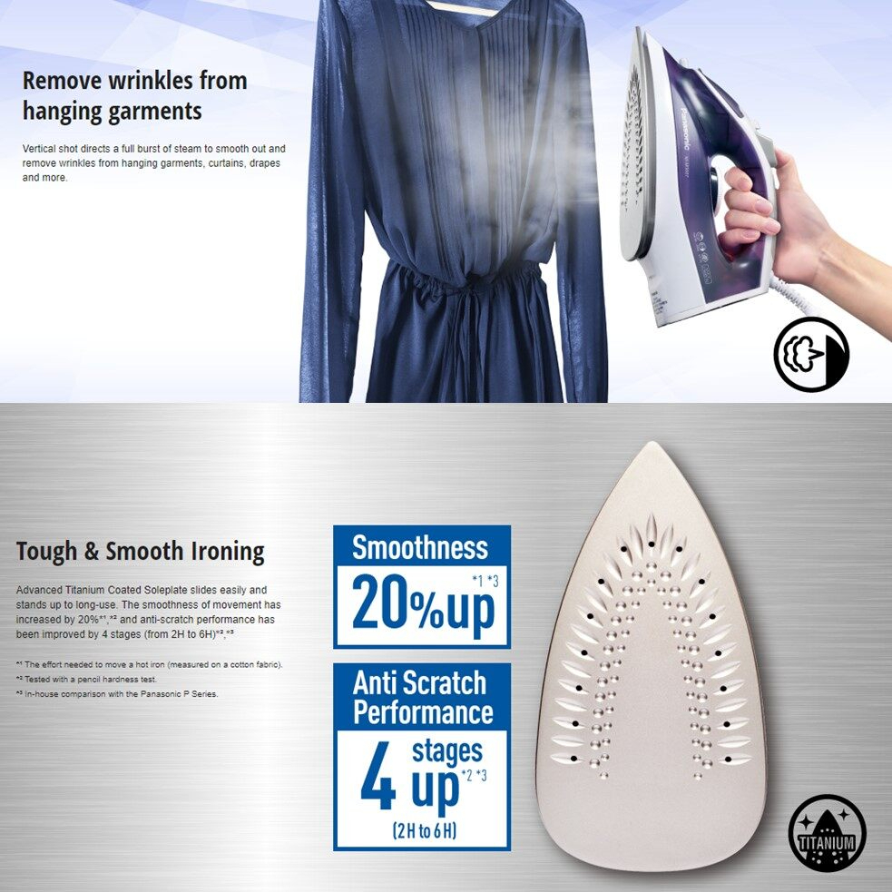 [FREE DELIVERY] PANASONIC NI-M300 Steam Iron (1800W) NI-M300TVSK ...