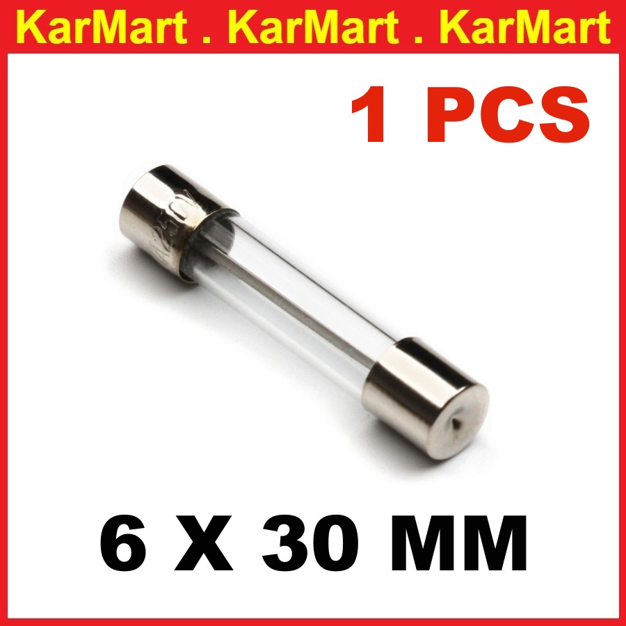 Glass Fuse Fius Kaca 5A 10A 15A 20A 25A 30A Glass Tube Fuse 12V 6mm x ...