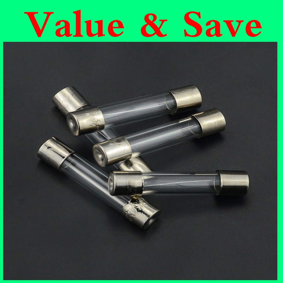 Glass Fuse Fius Kaca 5A 10A 15A 20A 25A 30A Glass Tube Fuse 12V 6mm x ...