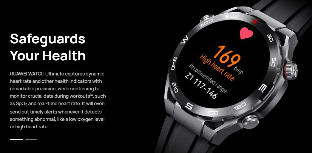Huawei Watch Ultimate Dive Computer Smart Watch Heart Rate Tracker ...