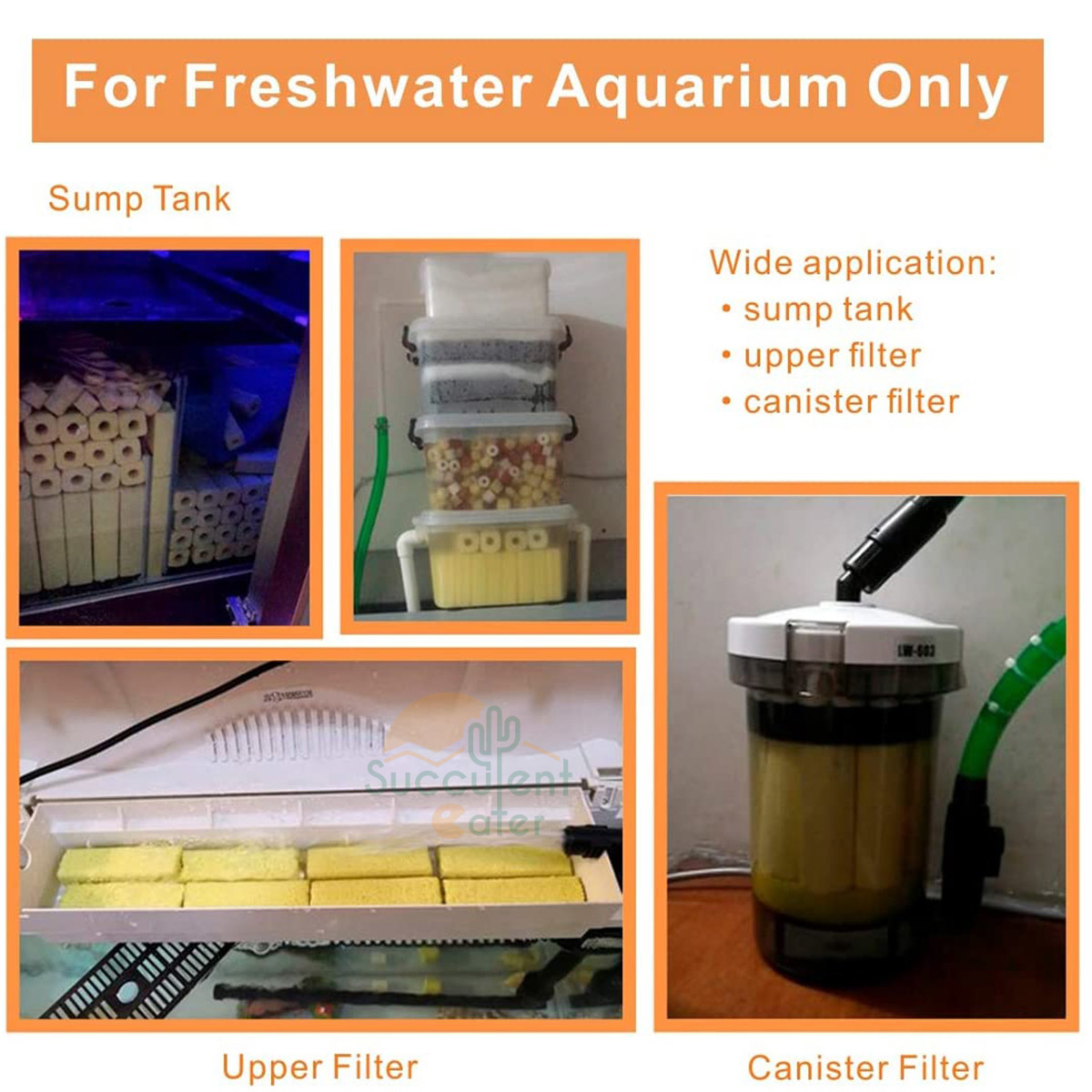 Aquarium Nano Pillar Bacteria House Far Infrared Effect Water Filter ...