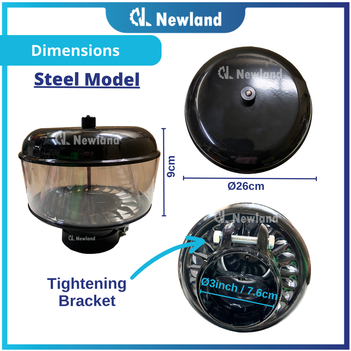 Air Pre Cleaner Pre-Assembly / Mushroom Air Cleaner / Kepala Air ...