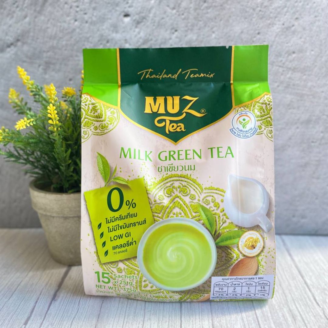 MUZ Milk Green Tea (15 Sachets x 25g) | Shopee Malaysia