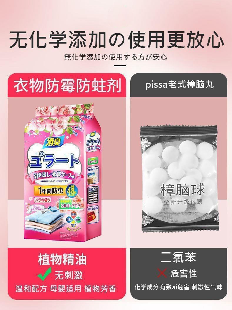 🇲🇾 现货 - Japan Floral Scent Moth Balls 日本花香味无毒樟脑丸 花香樟脑丸 防虫防霉防潮去除异味 Anti ...