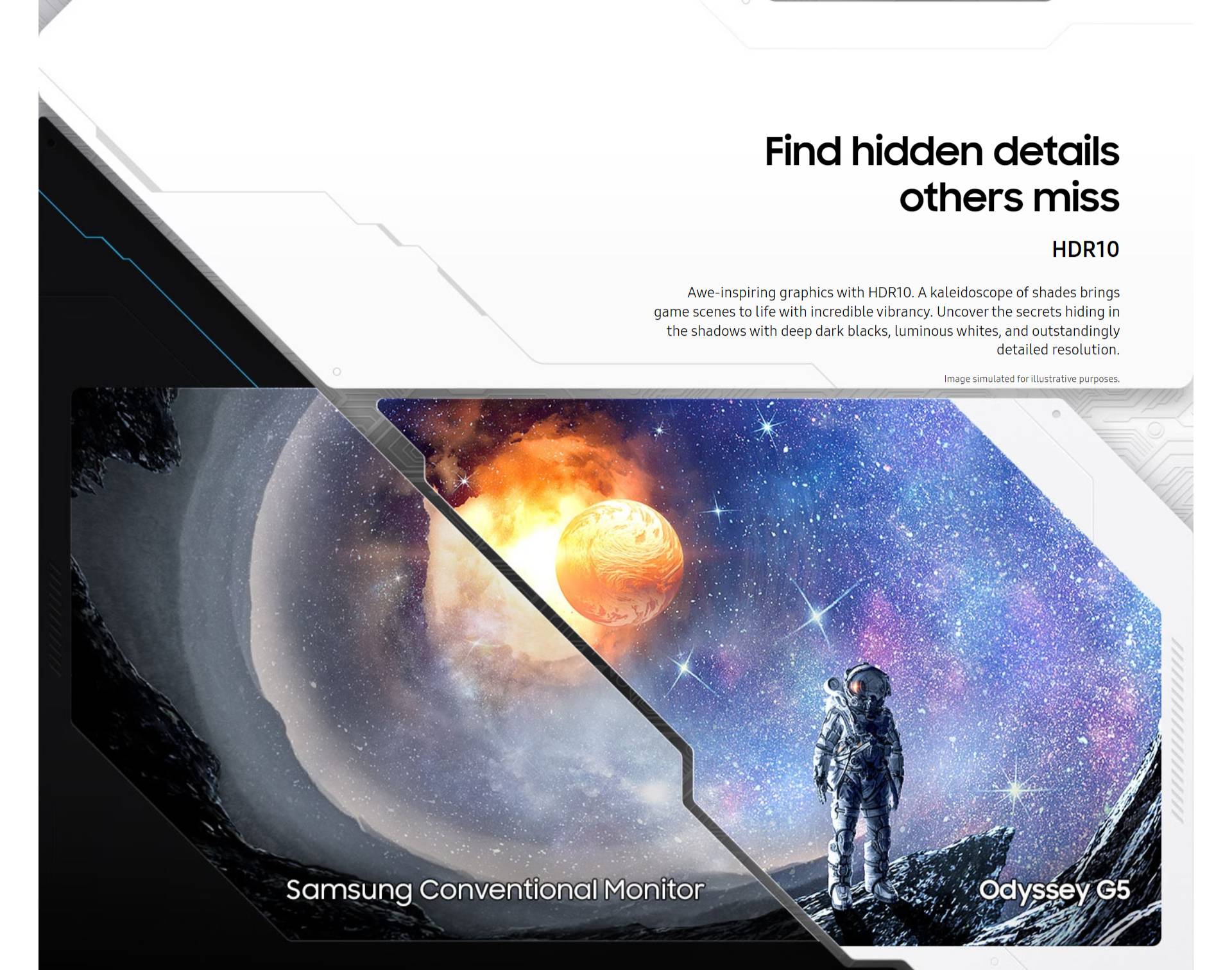 SAMSUNG Odyssey G5 G51C Gaming Monitor QHD 2K/ 165Hz/ 1ms/ AMD FREE ...