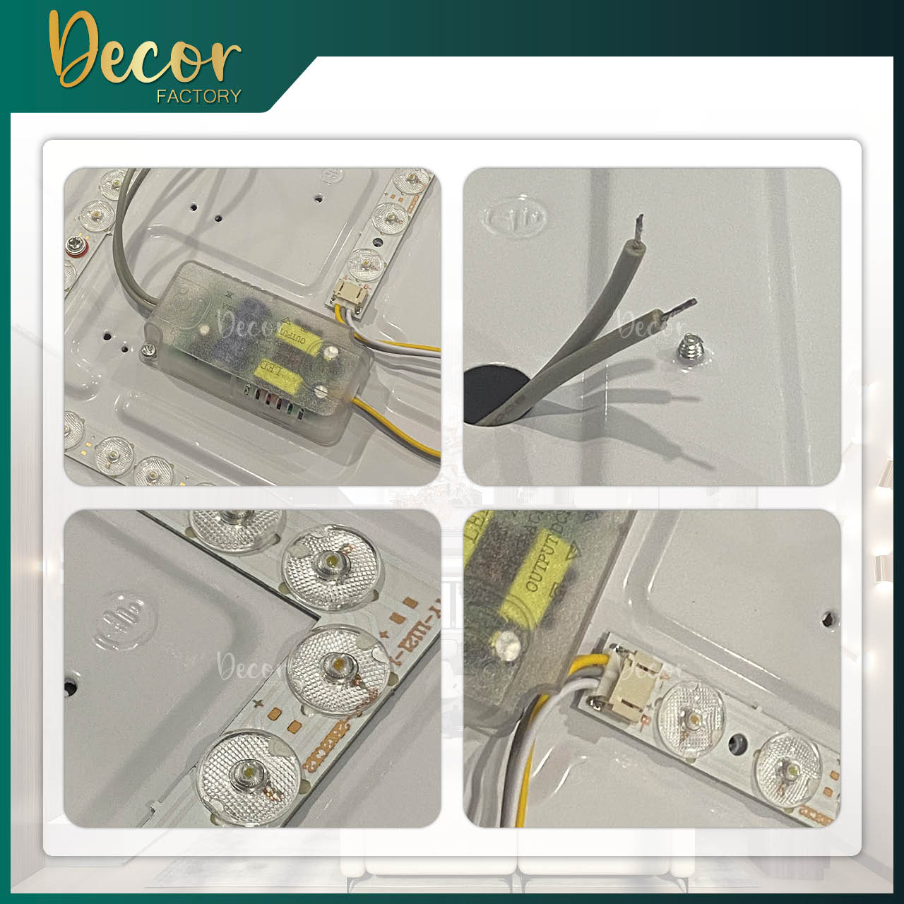 Decorative Modern Ceiling Light 3 Colour LED Ceiling Lamp Round Square ...