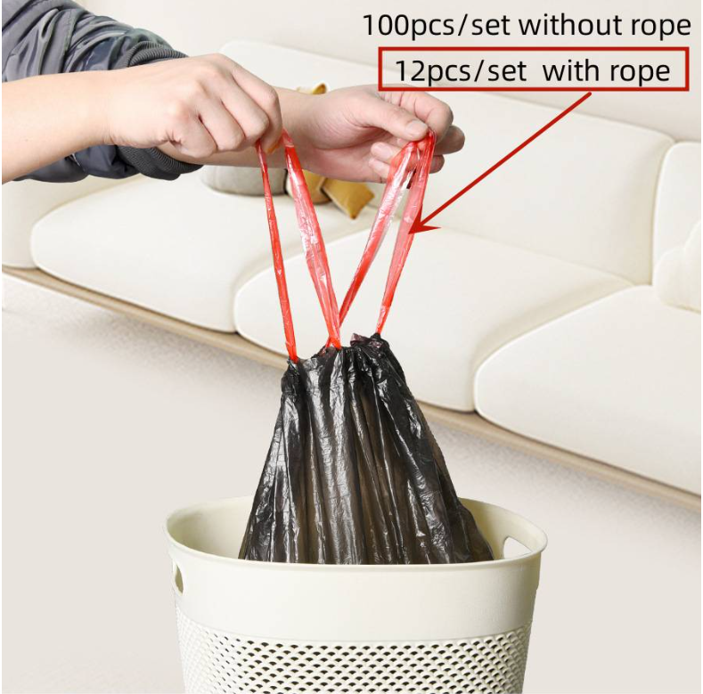 🔥100pcs Plastik Sampah Garbage Bags For Home Waste No Smell Disposable ...