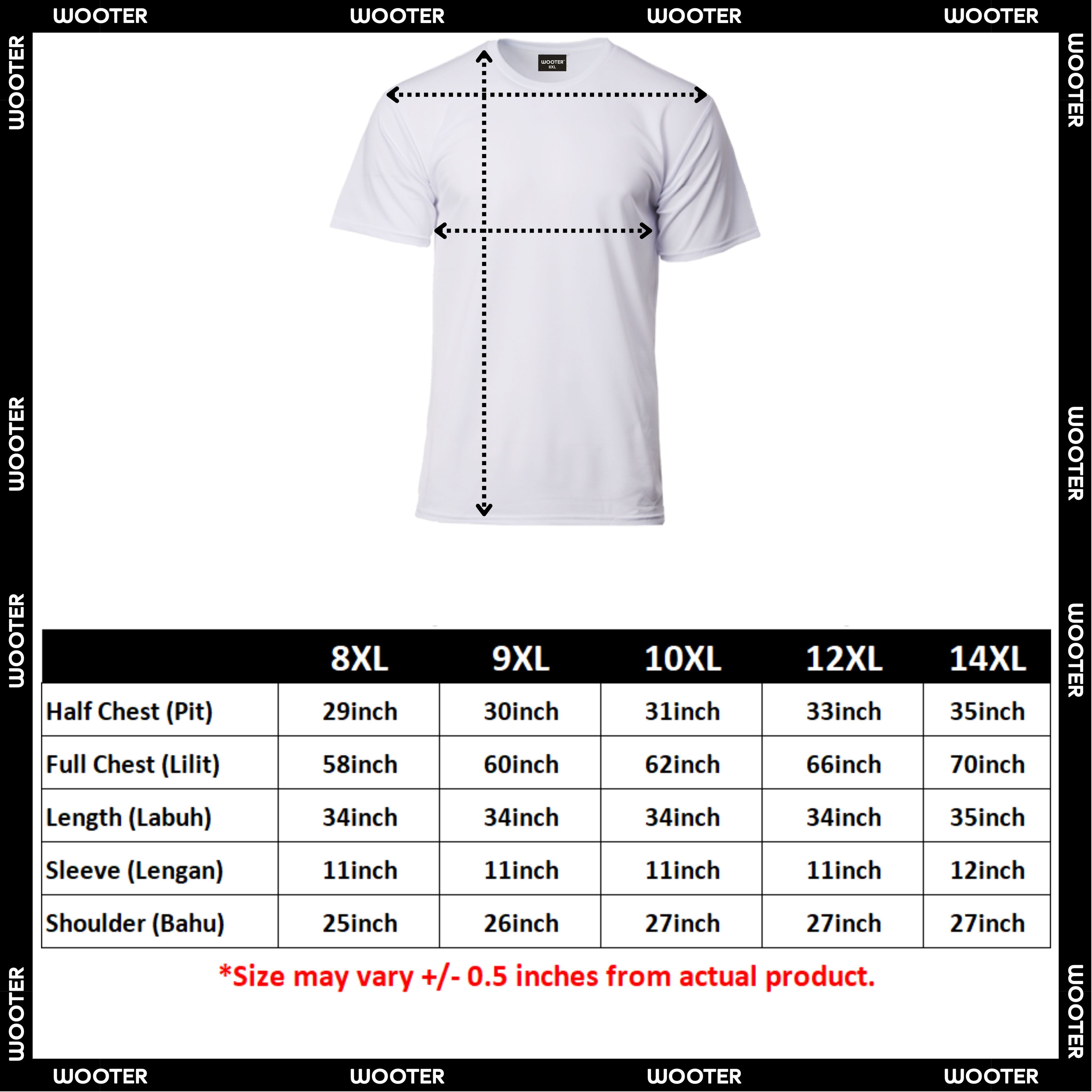 (8XL-15XL) Plus Size Microfiber T Shirt Baju T Shirt Lelaki Plus Size Wooter | Shopee Malaysia