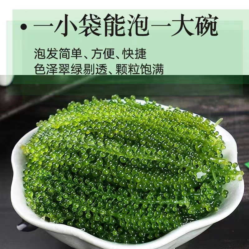 Sea grape 100g ready-to-eat small package seaweed salad shredded sushi ...