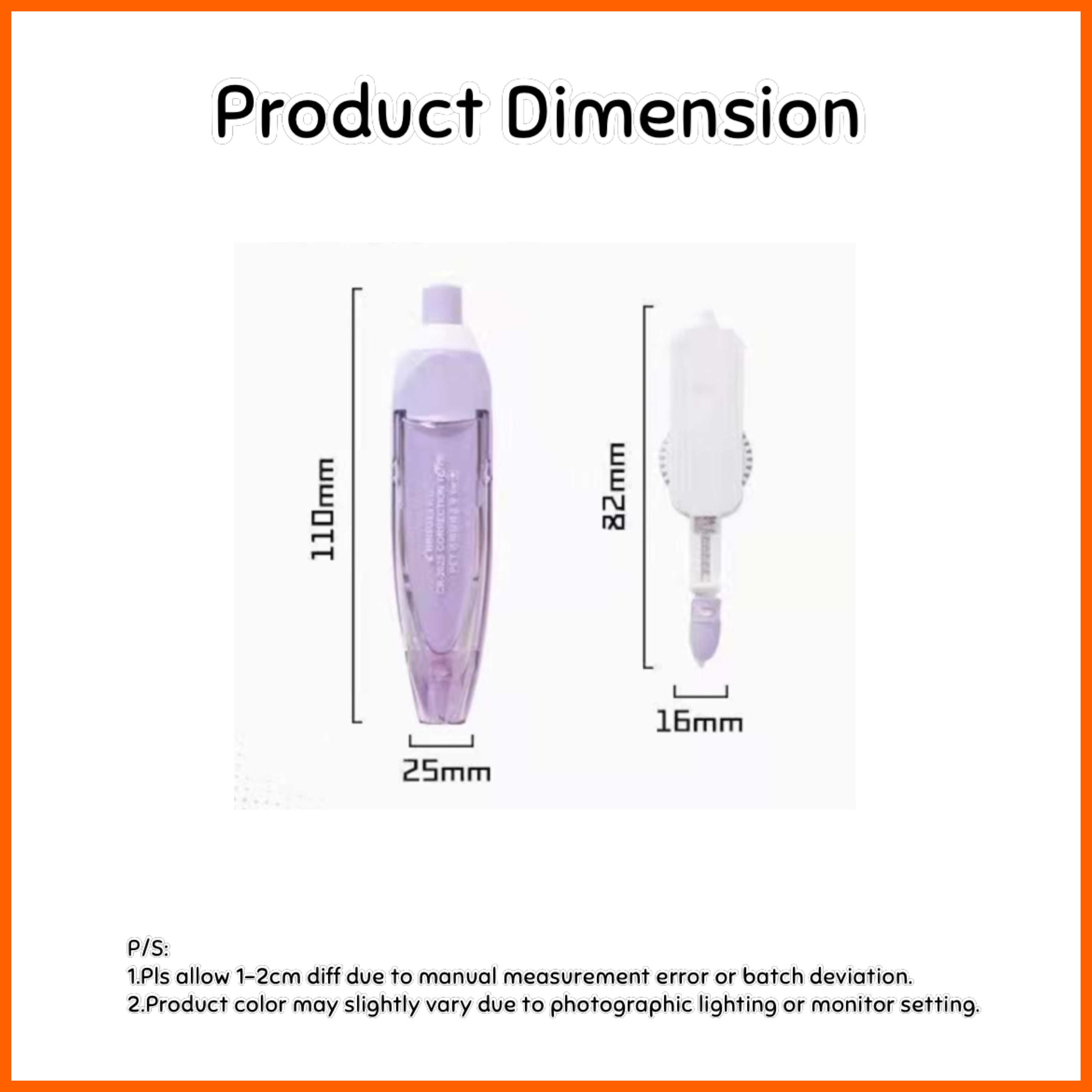 Correction Tape Aesthetic Retractable Refillable Pen Eraser Liquid ...