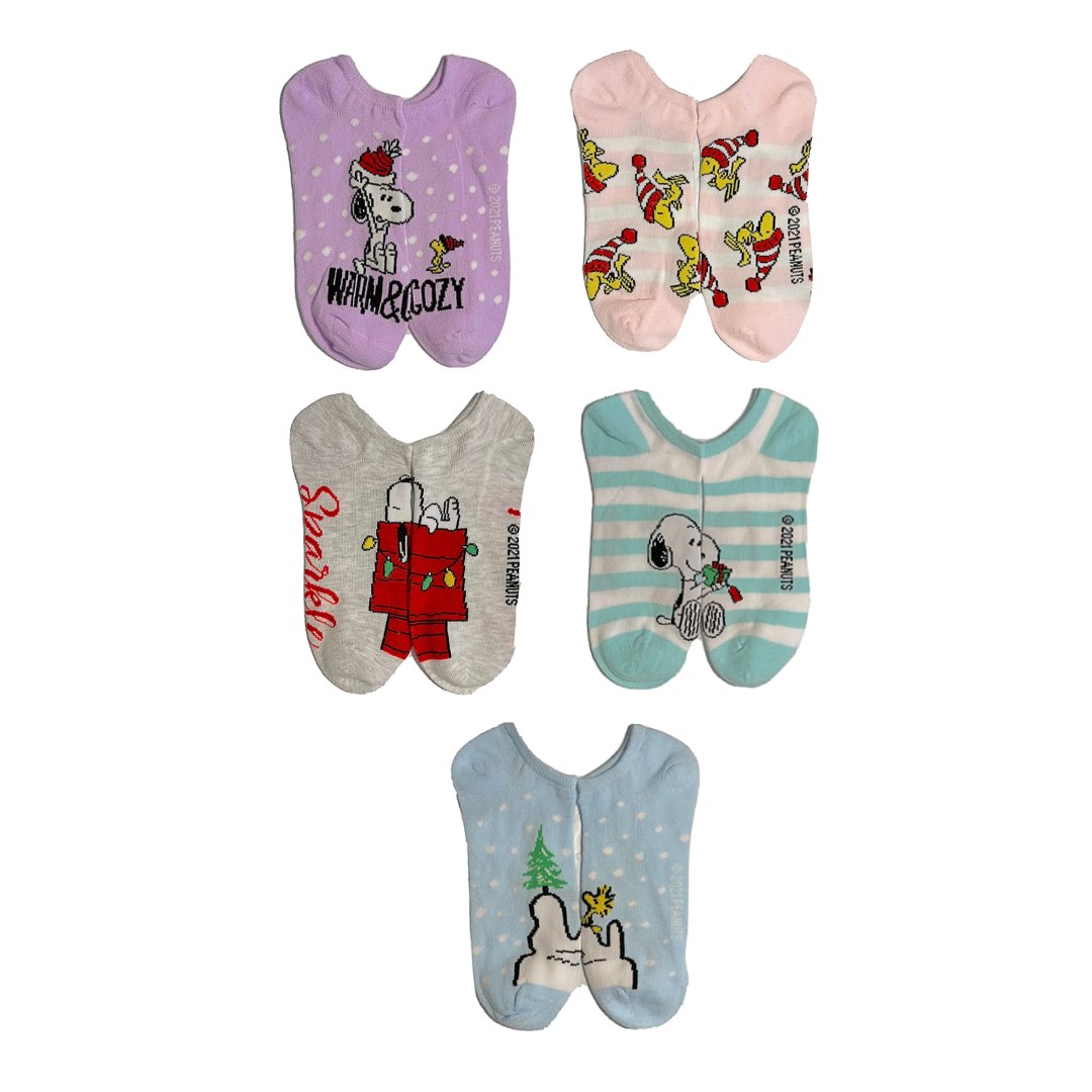 ️SNOOPY ️ 5-Pair Set Peanuts Family Snoopy Dog Puppy Woodstock Sparkle ...