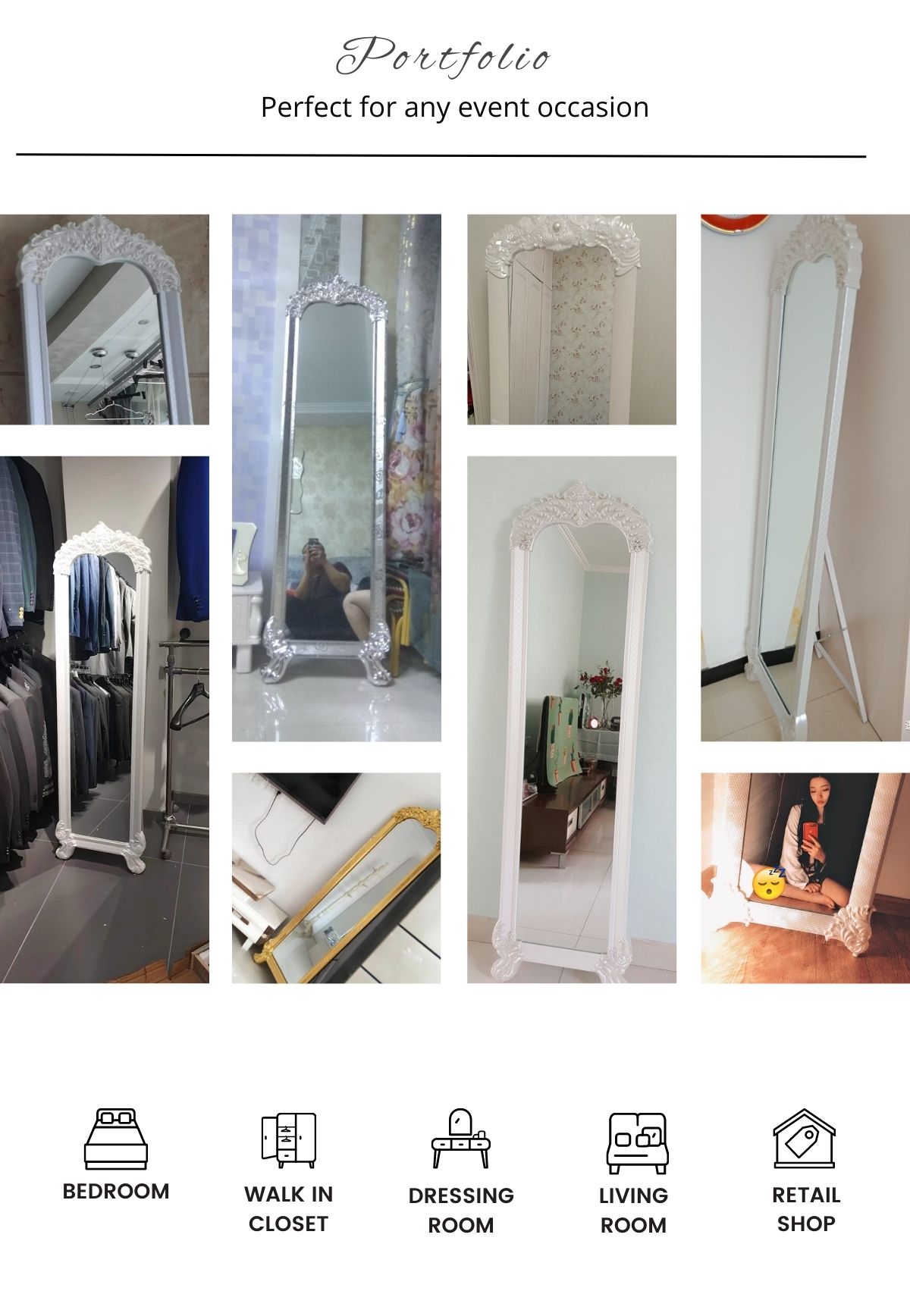 Vintage Wedding Mirror Cermin Welcome Board Wedding Antique Mirror ...