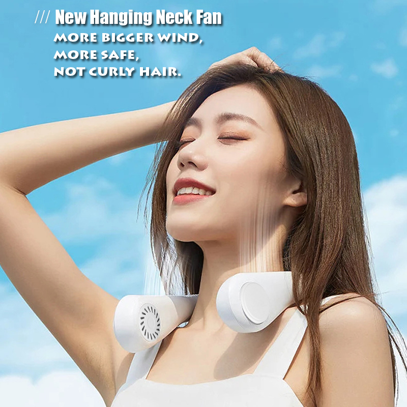 Skyblue Mini Neck Fan Bladeless Cooling USB Rechargeable Sports Fans ...